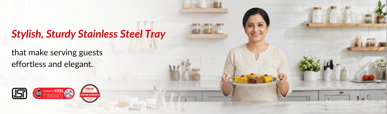 VINOD Steel Trays | Buy Stainless Steel Serving Trays Online – Vinod ...