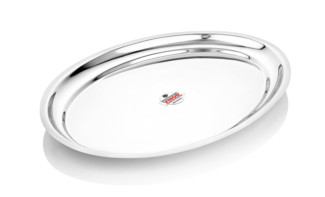 Vinod Stainless Steel Oval Rice Tray