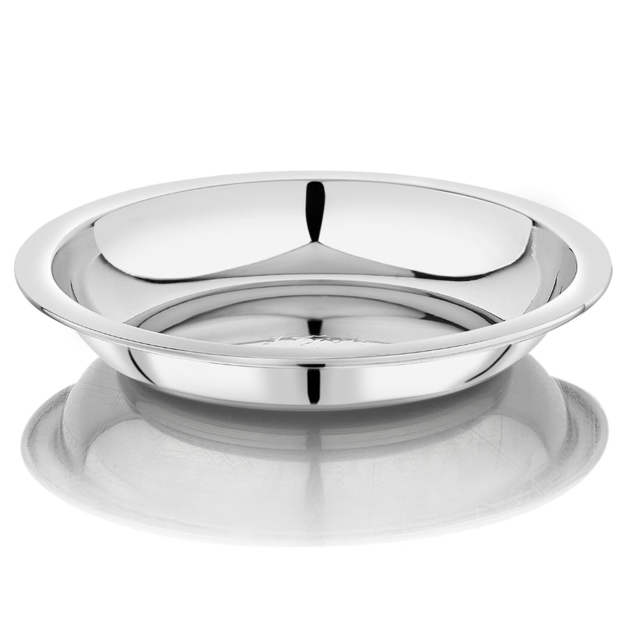 Vinod Stainless Steel Halwa Plate & Round Beeding Halwa Plate | 13.2cm