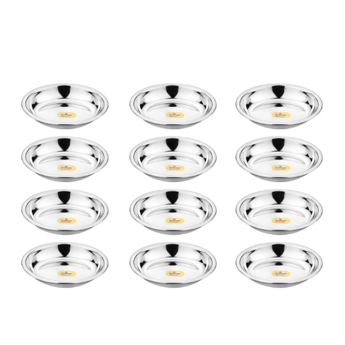 Vinod Stainless Steel Halwa Plate & Round Beeding Halwa Plate | 11cm